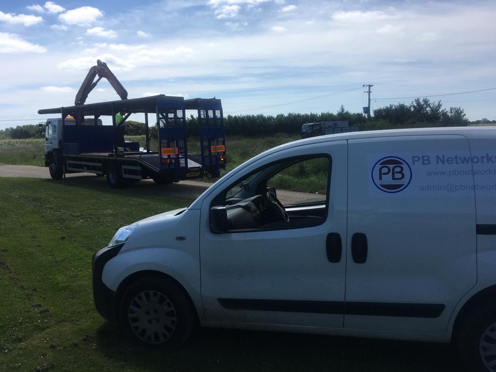 PB Networks commences pole erection project with Northern Powergrid